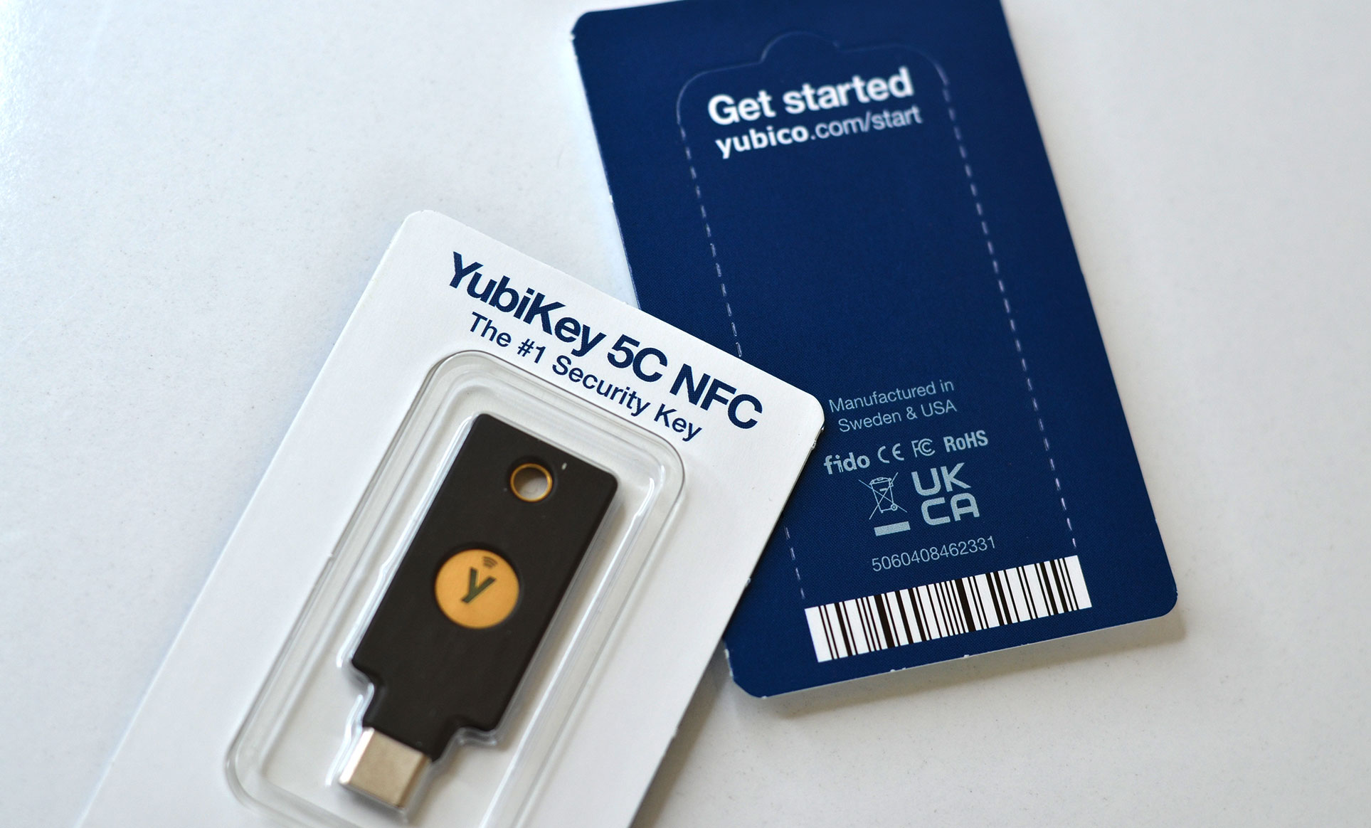 Ключ за двуфакторна идентификация YubiKey 5C NFC